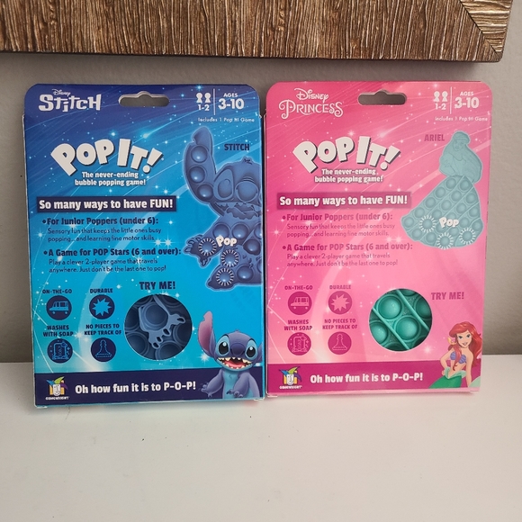 Disney | Toys | New Disney Pop It Poppers 4 Different Characters | Poshmark